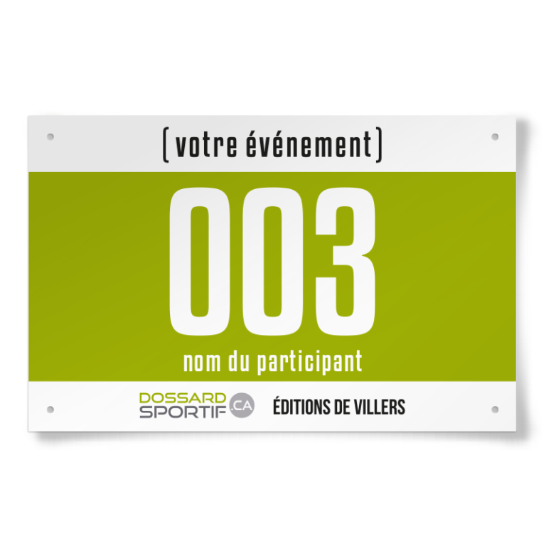 Dossard – Dossard sportif